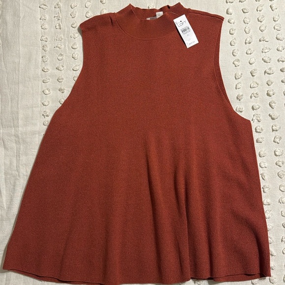 LOFT | Sweaters | Nwt Loft Sleeveless Mock Neck Swing Sweater Sz Xl ...